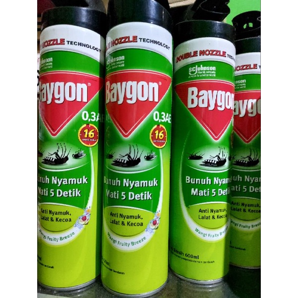Jual BAYGON 600 ML AEROSOL SPRAY SEMPROT FRUITY BREEZE | Shopee Indonesia
