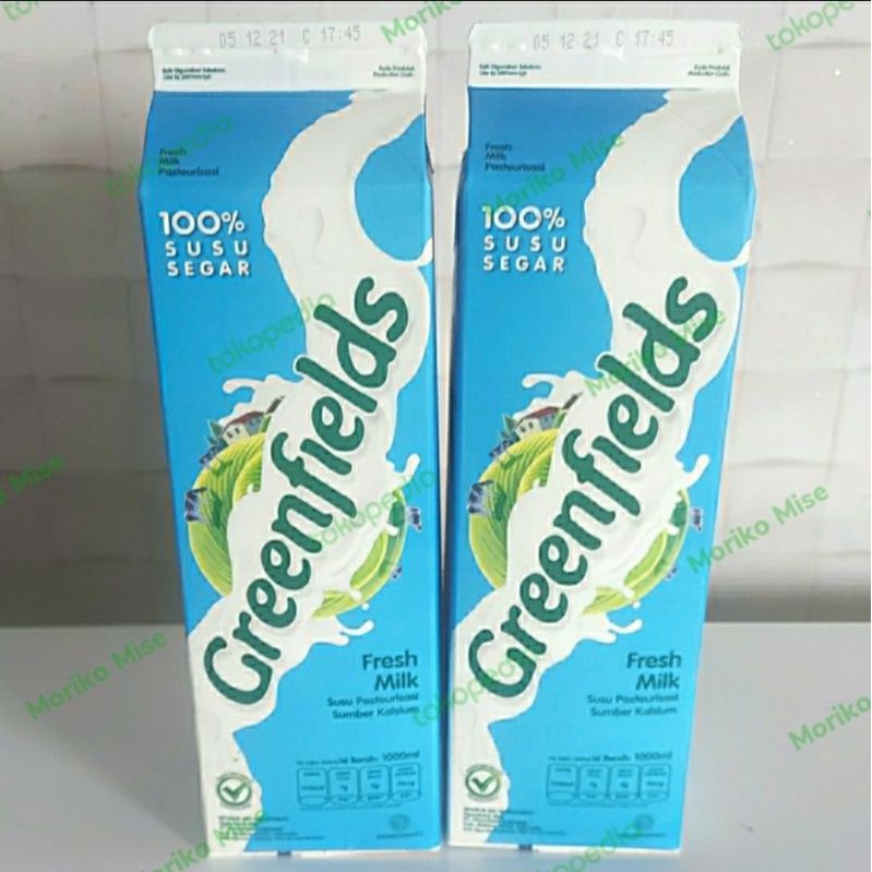 Jual susu segar greenfields 1 l / KIN fresh milk / greenfields fresh ...