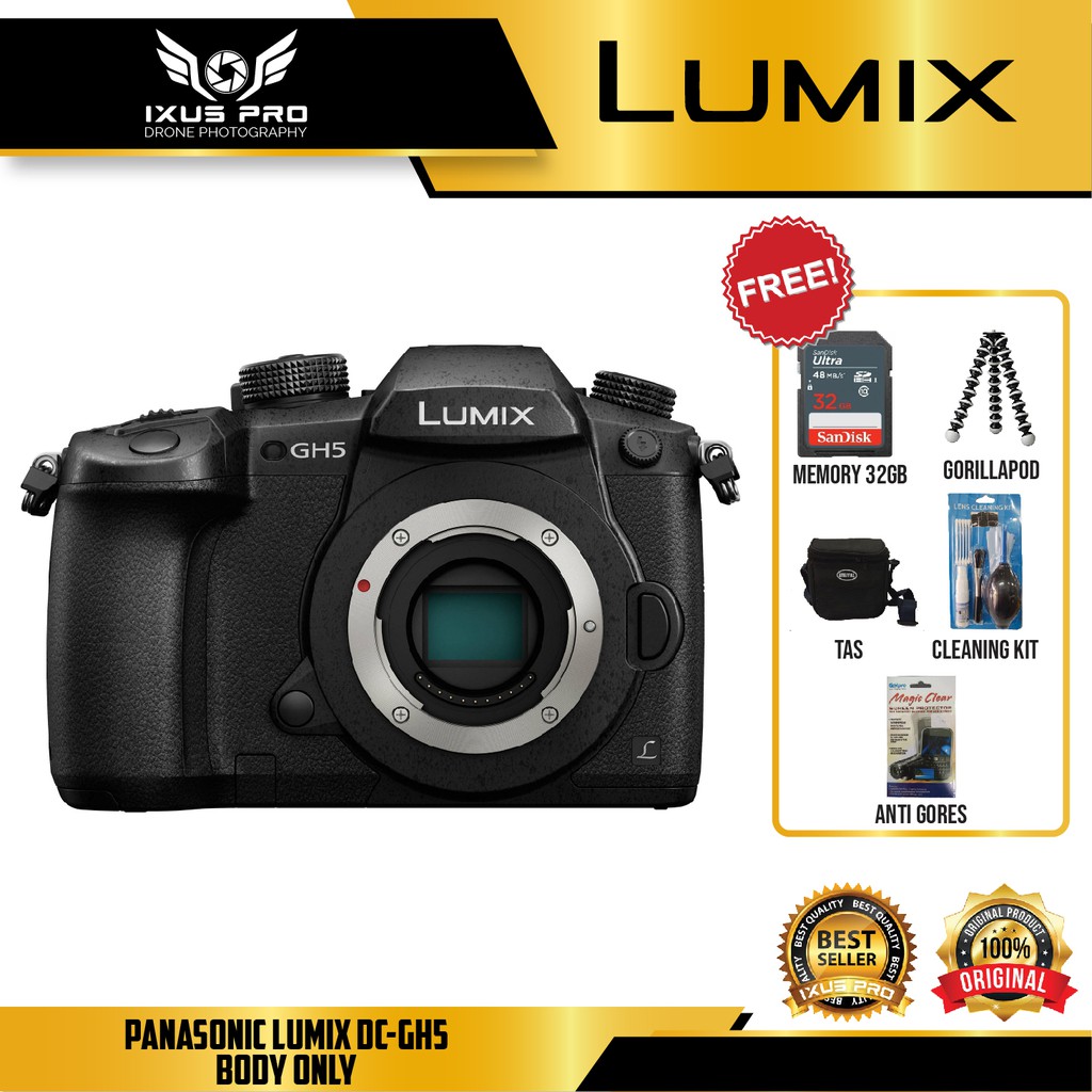 Jual Panasonic Lumix DC-GH5 Mirrorless Micro Four Thirds Digital Camera (Body Only) | Shopee ...