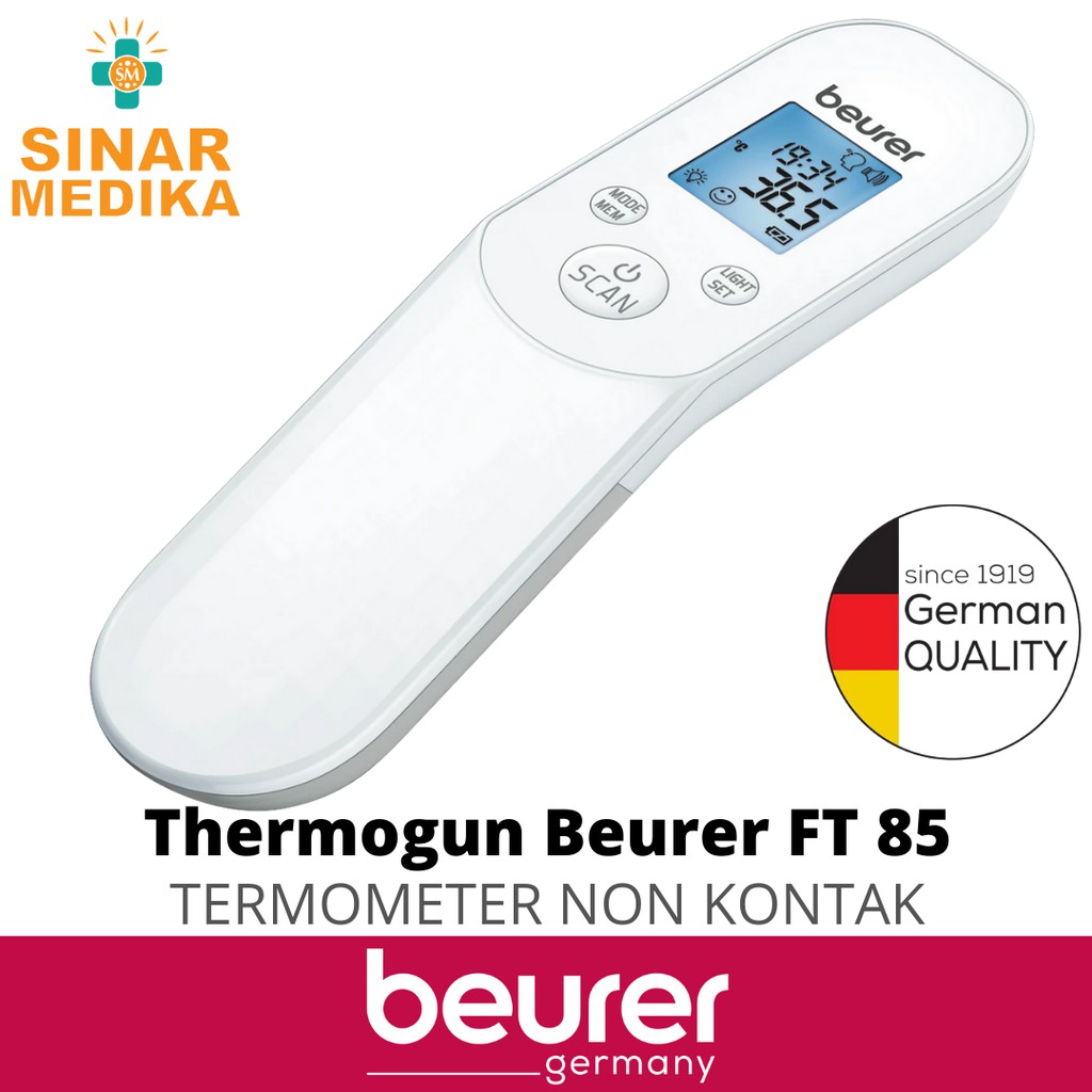 Jual THERMOGUN BEURER FT 85 , TERMOMETER NON KONTAK FT85 . ALAT PENGUKUR SUHU TERMOGAN ...