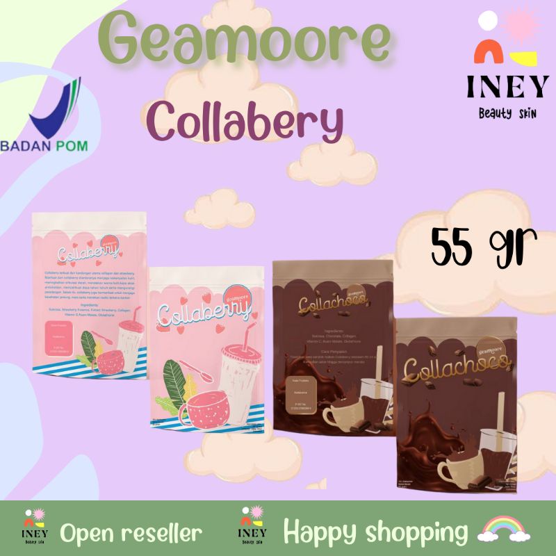 Jual GEAMOORE COLLAGEN DRINK Collabery Collachoco 55Gram ( ready stok ...