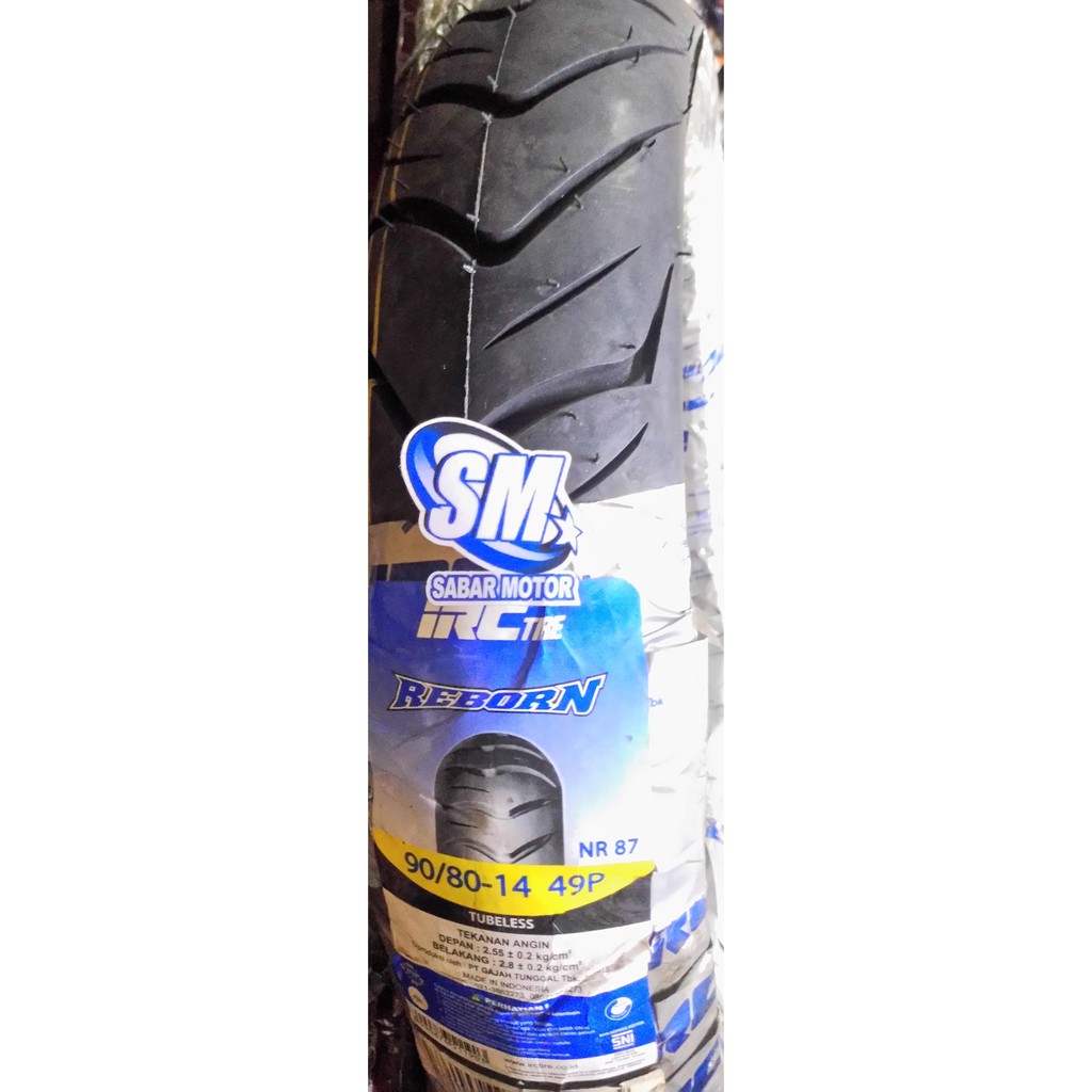 Jual Ban IRC 90/80 -14 NR87 REBORN Tubeless Ban Motor matic | Shopee ...