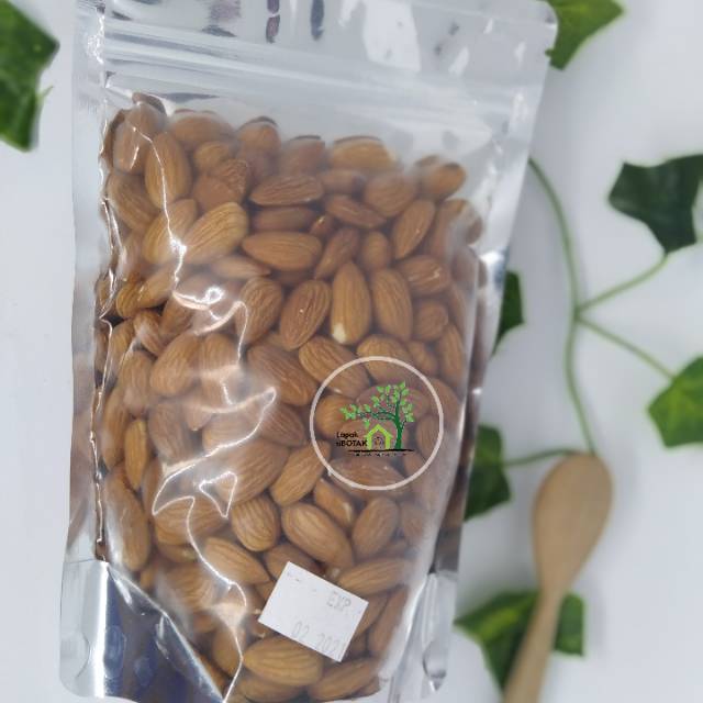 Jual ROASTED ALMOND / ALMOND PANGGANG 500gram | Shopee Indonesia