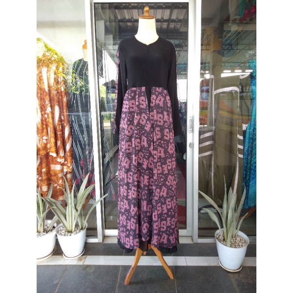 Jual Sisesa Pink hitam combi limited, only dress | Shopee Indonesia