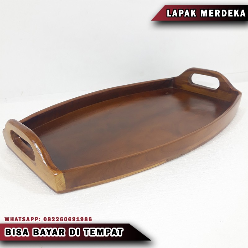 Jual Nampan Baki Tempat Penyaji Makanan Kayu Jati Murah | Shopee Indonesia