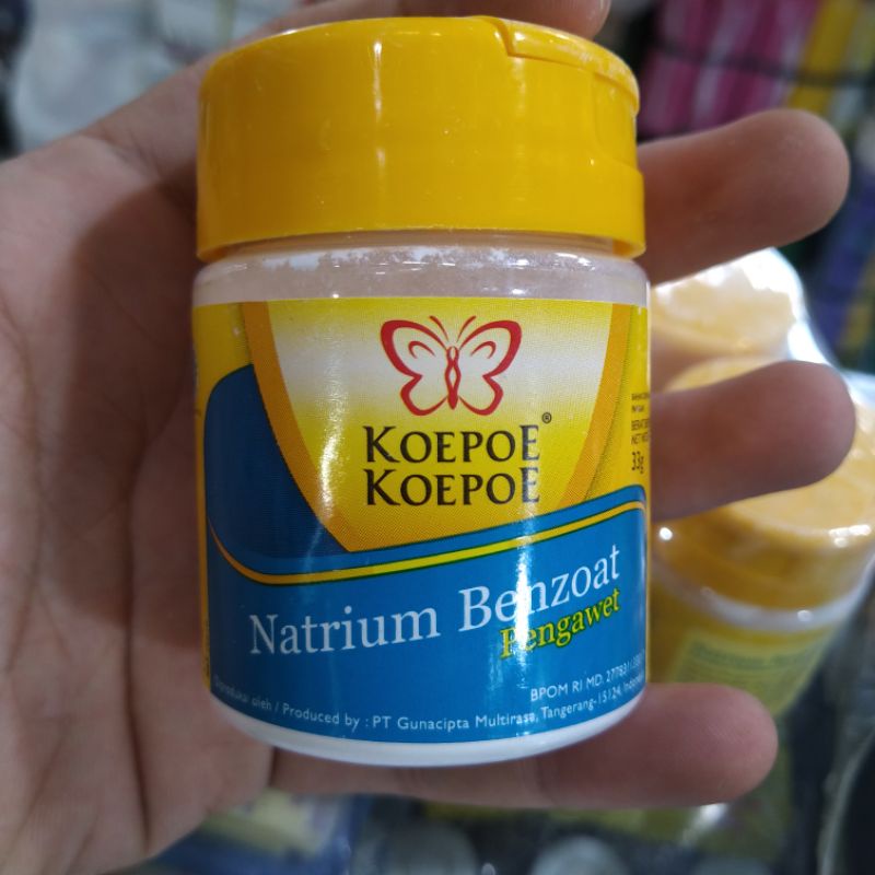 Jual Natrium Benzoat Pengawet Makanan Koepoe Koepoe Kupu Kupu 33gr ...