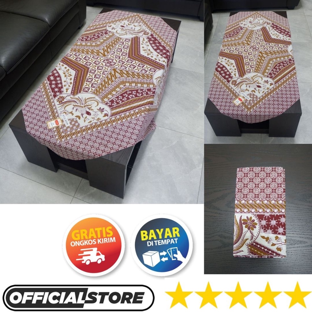 Jual Taplak Meja Tamu Kain Motif Batik Tulis Terbaru Bahan Poliester ...