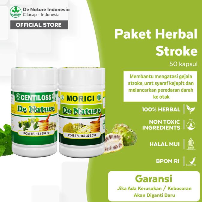Jual Obat Herbal Stroke Wajah Lumpuh Sebelah Kapsul Centiloss Morici ...