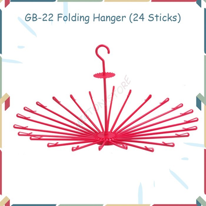 Jual MICTON Lion Star Folding Hanger Jemuran Baju Gantung Lipat GB-22 ...