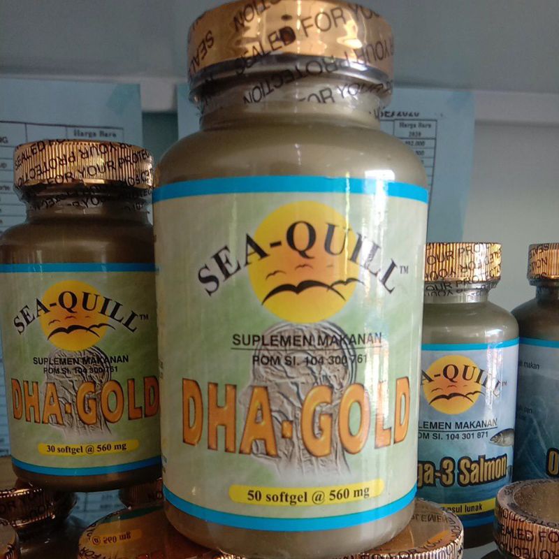 Jual Sea quill DHA GOLD Original From USA 50 softgel | Shopee Indonesia