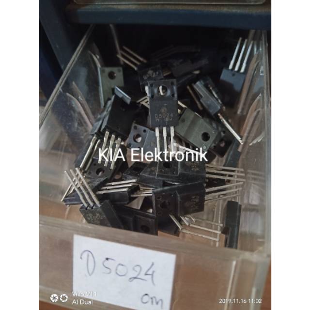 Jual Transistor D 5024 TR Fet Horizontal TV Polytron D5024 Body Kecil ...