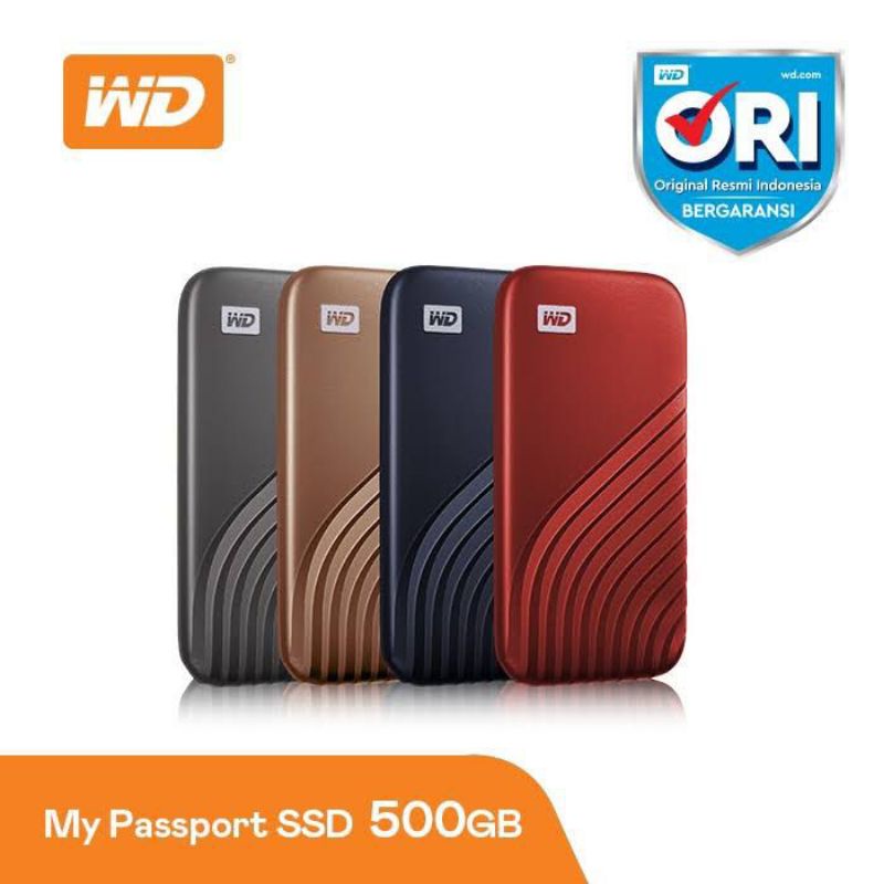 Jual WD Portable SSD External My passport 500GB Original Garansi Resmi ...