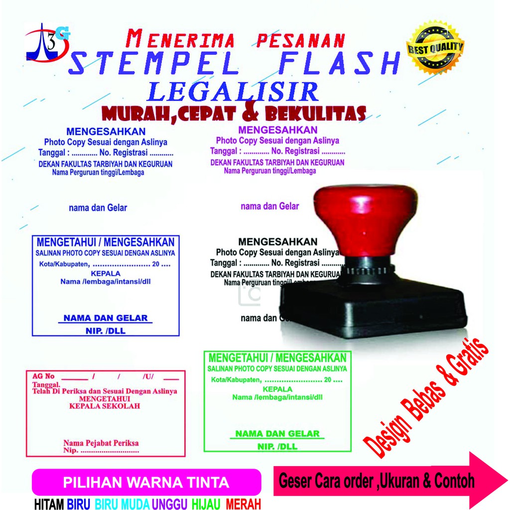 Jual Stempel Legalisir,Pengesahan,Mengesahkan | Shopee Indonesia