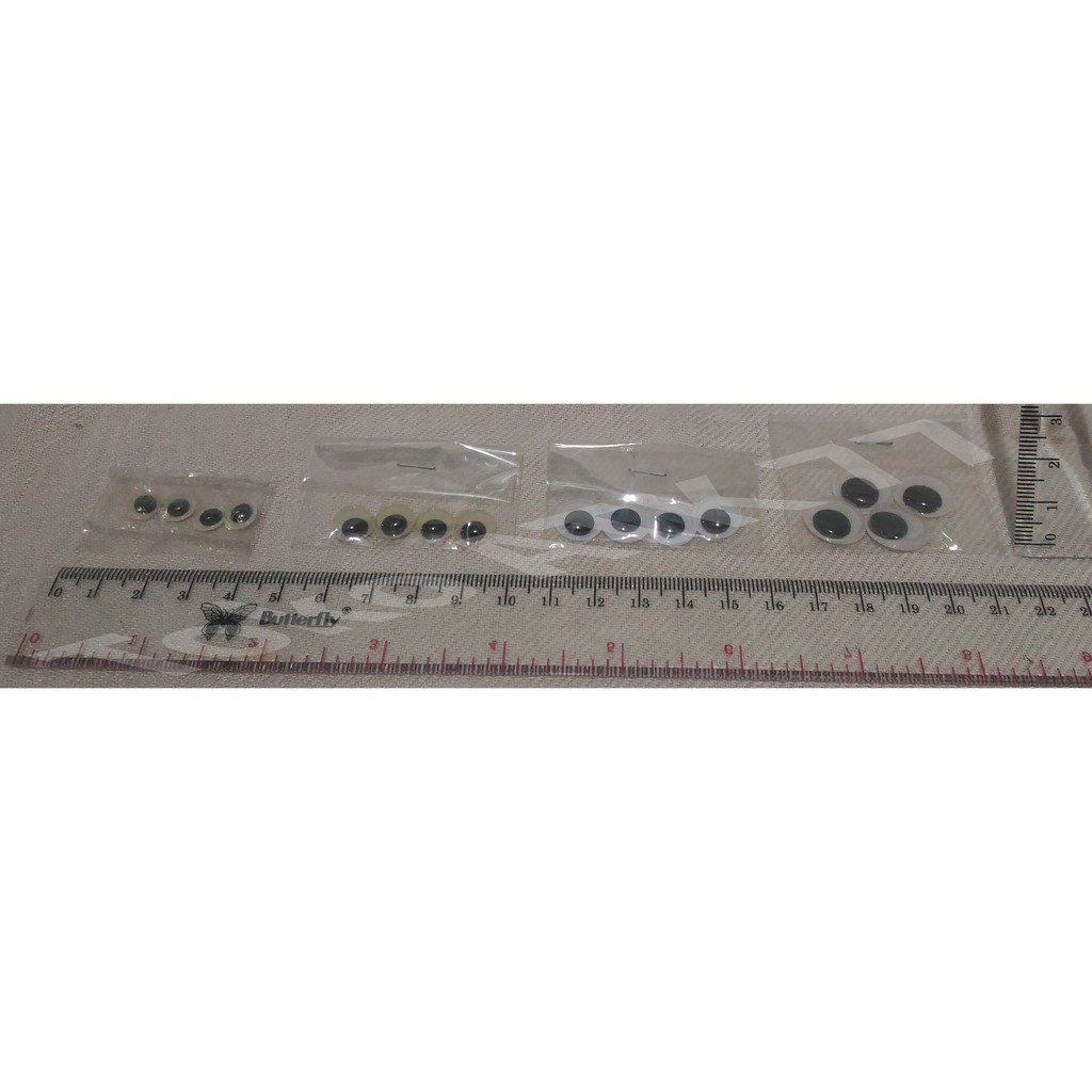 Jual Dekorasi Mata Boneka Palsu Mainan Main Set 4 ukuran Bagus Murah ...