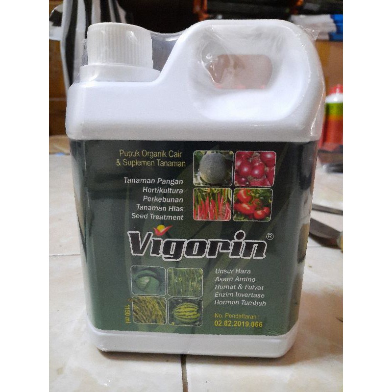 Jual VIGORIN (Pupuk organik cair & suplemen tanaman) 1150ml | Shopee ...