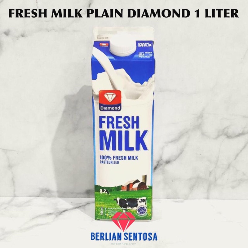 Jual Freshmilk diamond 1liter fresh milk diamond susu segar PCS ...