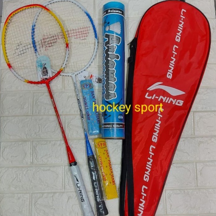 Jual Raket Badminton Raket Bulu Tangkis Sepasang Anak anak FREE Grip ...