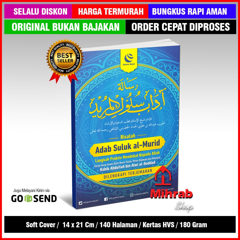 Jual Risalah Adab Suluk al Murid Langkah Praktis Mendekat Kepada Allah Karya Imam Al Haddad ...