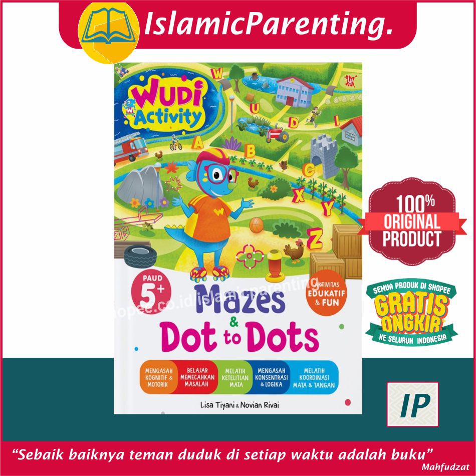 Jual BUKU WUDI ACTIVITY MAZES & DOT TO DOTS LISA TIYANI & NOVIAN RIVAI | Shopee Indonesia
