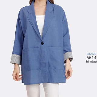 Jual "PPS. 39" Baju Blazer WANITA 5614 Katun JUMBO LD 120cm OVER Big ...
