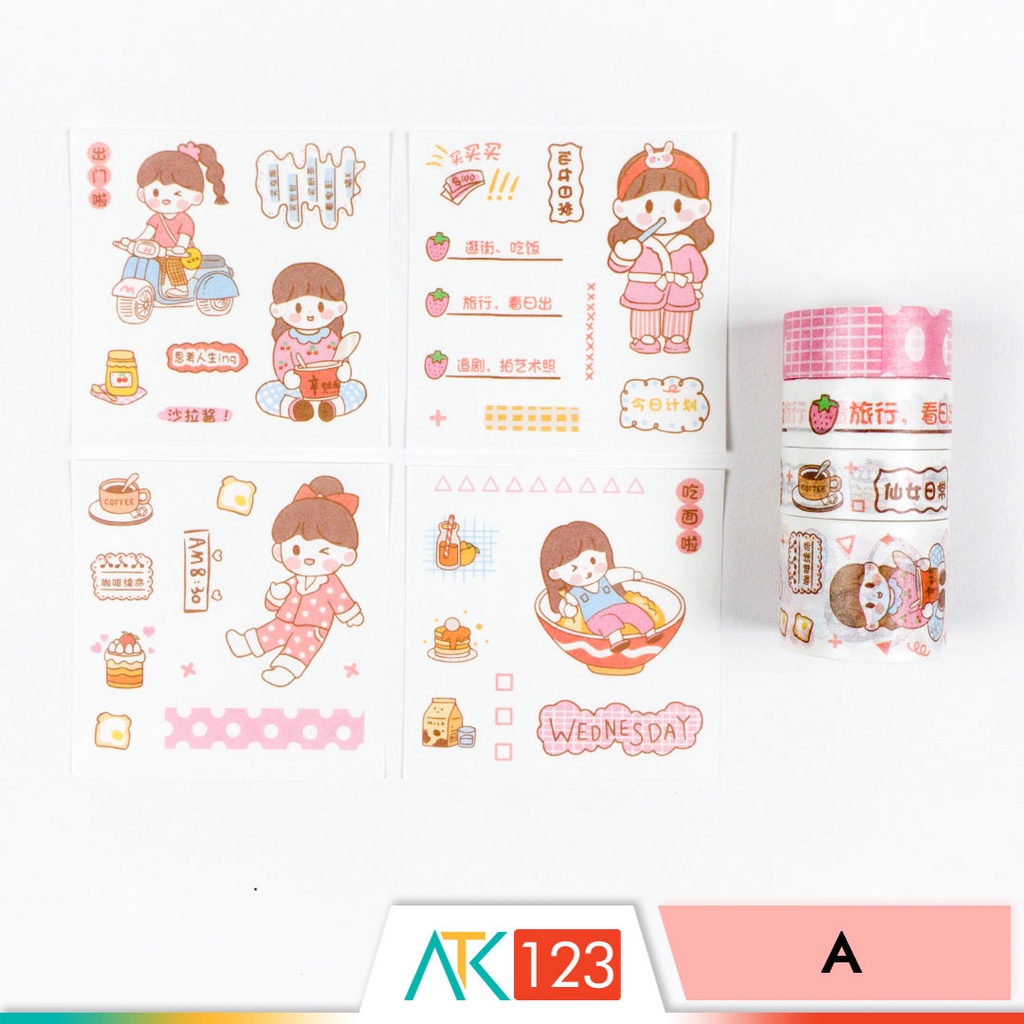 Jual Selotip Kertas Warna / Motif / Washi / Japanese Masking / Paper ...
