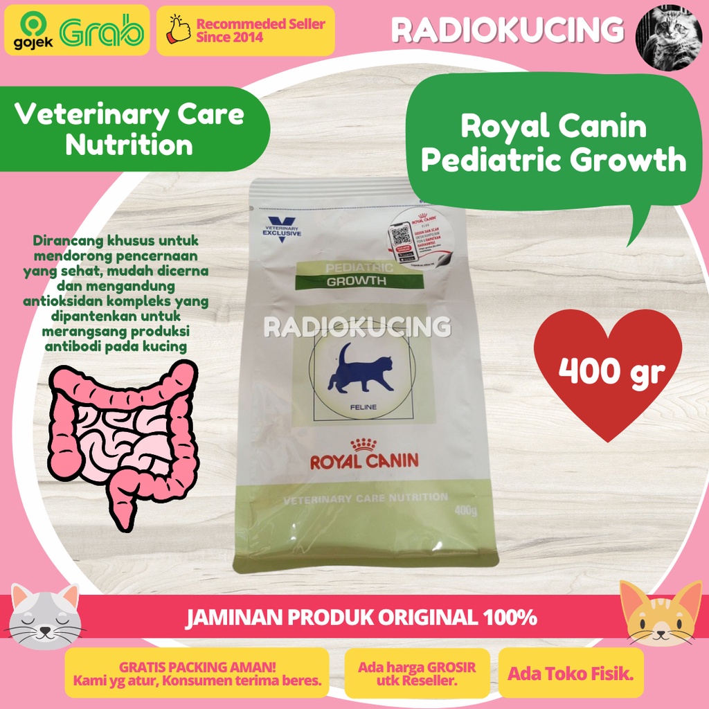 Jual Royal Canin Pediatric Growth Cat 400 gr Makanan Kucing Super ...
