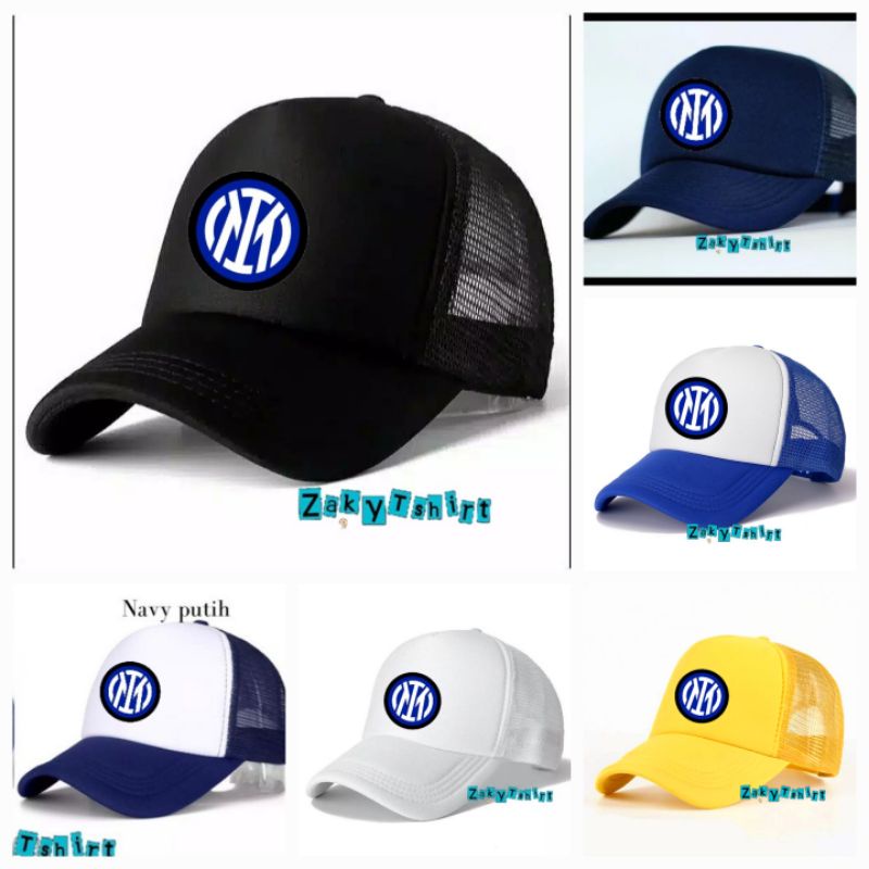 Jual Topi Pria / trucker / surf / skate / Hat Intermilan Logo New ...