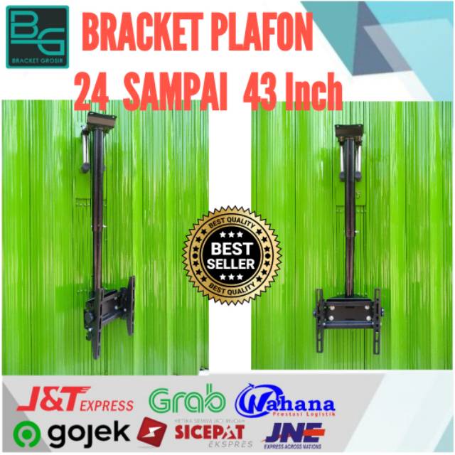 Jual BRACKET TV GANTUNG 32 SAMPAI 43 INCH panjang 1m ADJUSTABLE ...