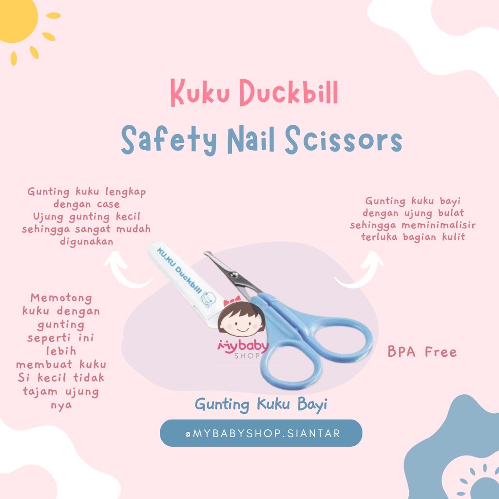Jual Kuku Duckbill KU3017 Nail Scissors | Gunting Kuku Bayi Aman Ujung Tidak Runcing | Shopee ...