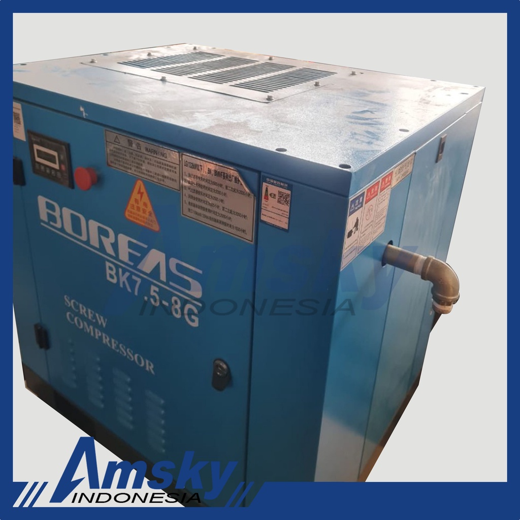 Jual Kompresor angin screw / screw air compressor 10 HP 7,5kw 8 bar ...