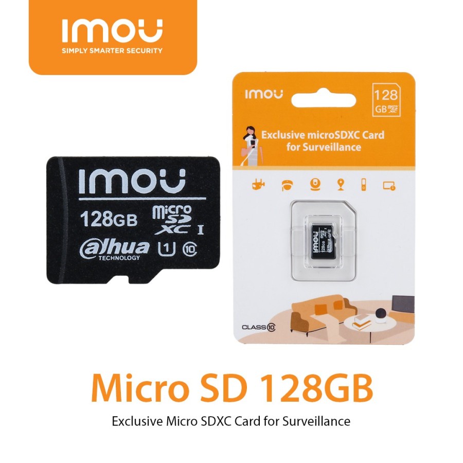 Jual Imou MicroSD 128GB Class 10 micro sd class10 untuk CCTV atau HP 3d TLC 95MB/s 95 MB/s ...
