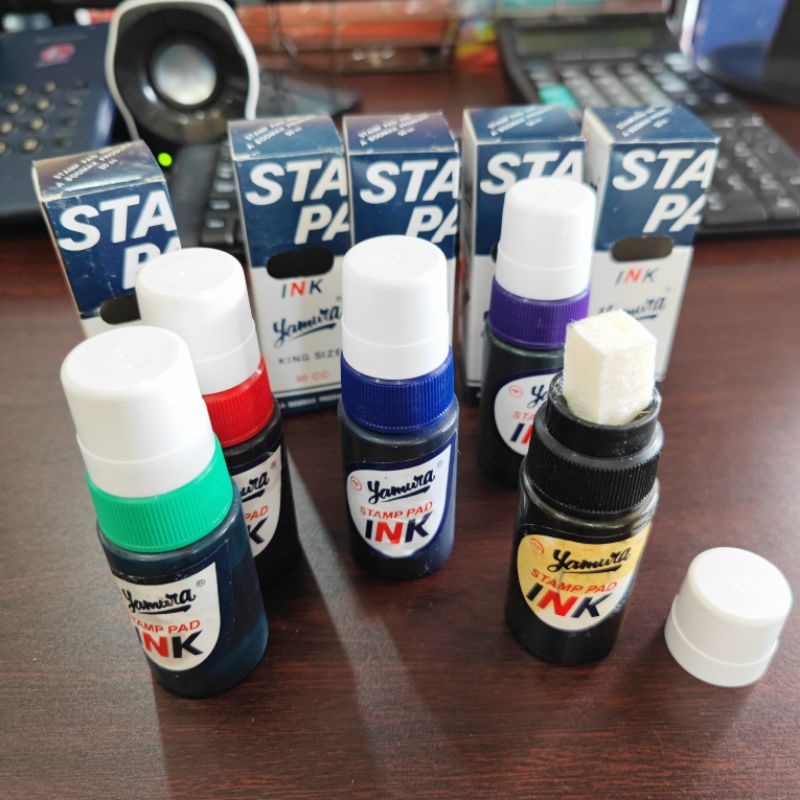 Jual TINTA STEMPEL YAMURA KING STAMP PAD INK SIZE 50 CC / TINTA ...
