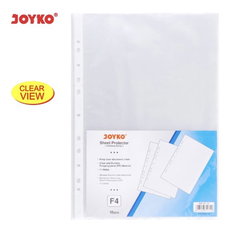 Jual Sheet protector Joyko Uk. F4 folio / plastik ordner / plastik ...