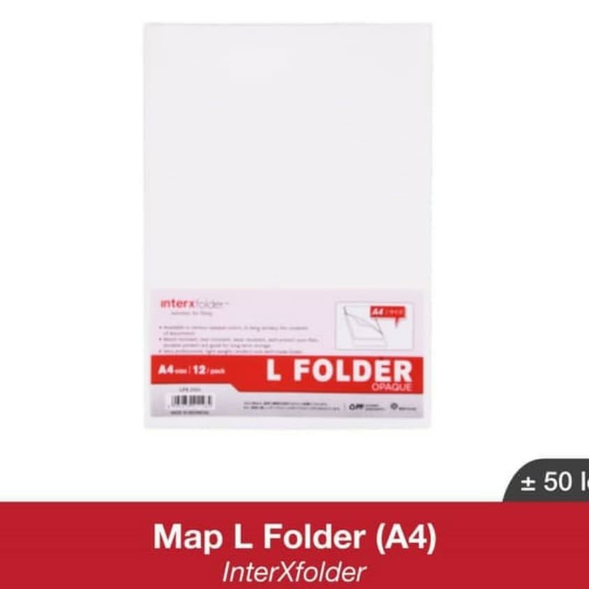 Jual Map L Plastik InterX Folder / CLear Sleeve (1 pack) | Shopee Indonesia