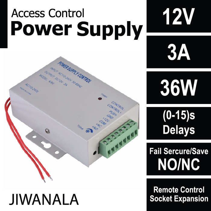 Jual Power Supply Adaptor Door Access Control 12V 3A 5A Trafo Travo ...