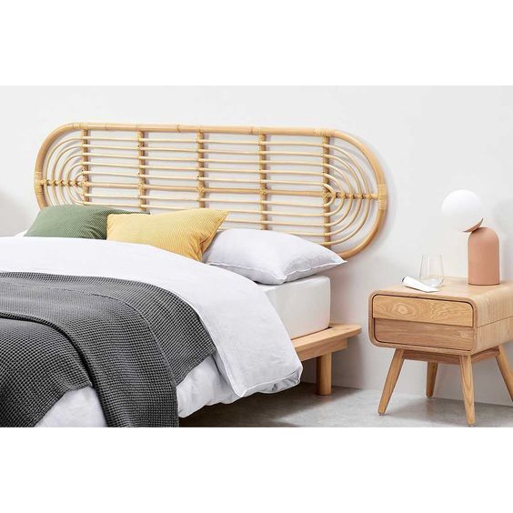 Jual Bed Head Rotan Aesthetic/ Mahkota Dipan Termurah FREE ONGKIR pulau ...