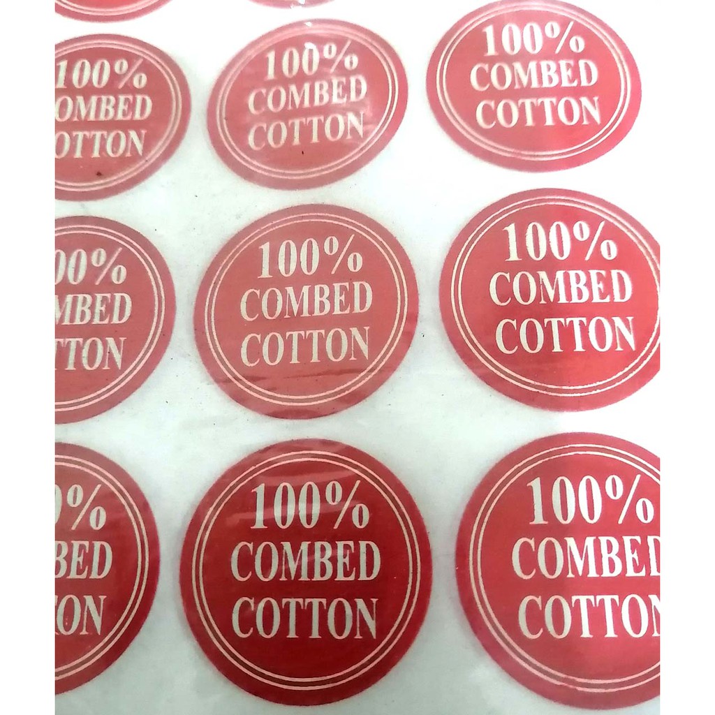 Jual Stiker 100% combed cotton (warna merah) | Shopee Indonesia