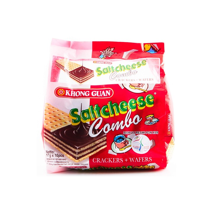 Jual Khong Guan Crackers+Wafer Saltcheese Combo Sct 20G | Shopee Indonesia