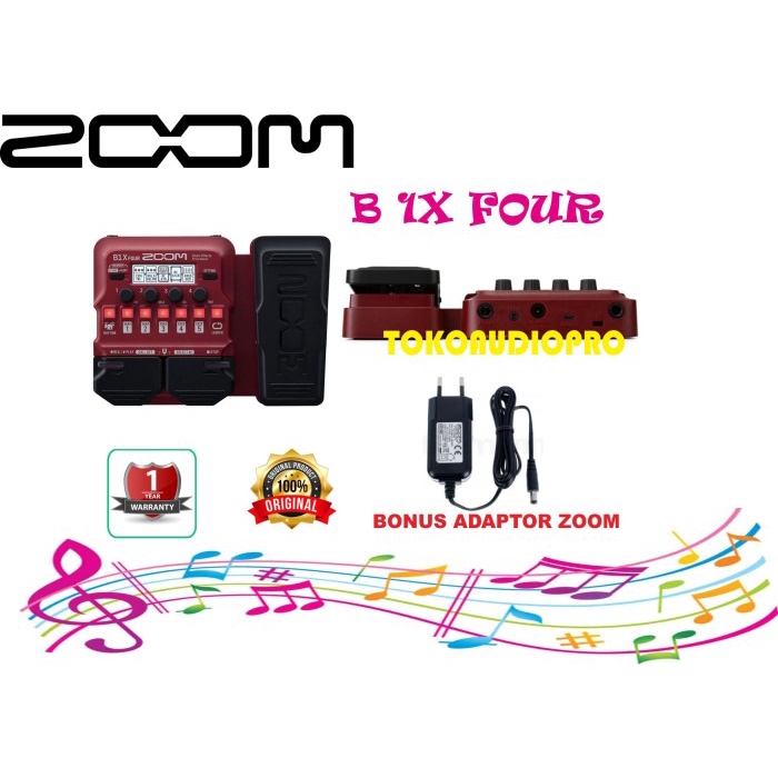 Jual Produk Terbaru Zoom B1X Four Bass Multi Effects Processor With ...
