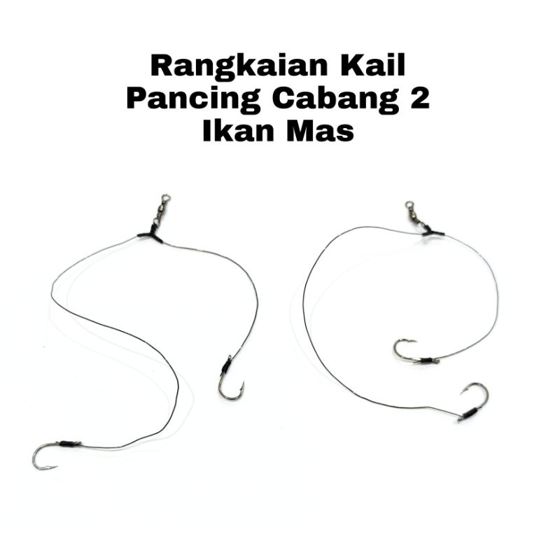 Jual Rangkaian Kail Pancing Ikan Mas Cabang 2 per pak(isi 10bks ...