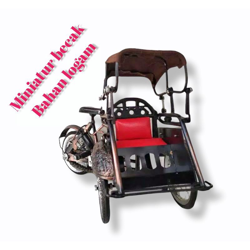 Jual Miniatur Becak Becak Besi Miniatur Becak Jogja Miniatur Becak ...
