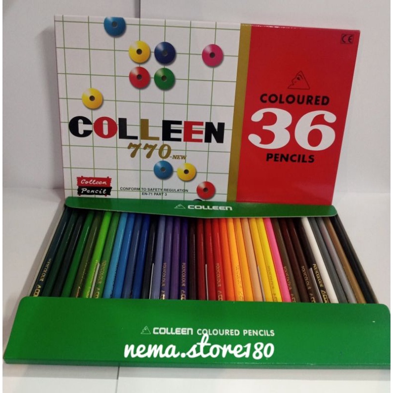 Jual PENSIL WARNA COLLEEN 770- 36 WARNA/COLOUR PENCIL 36 COLOUR JAPAN ...