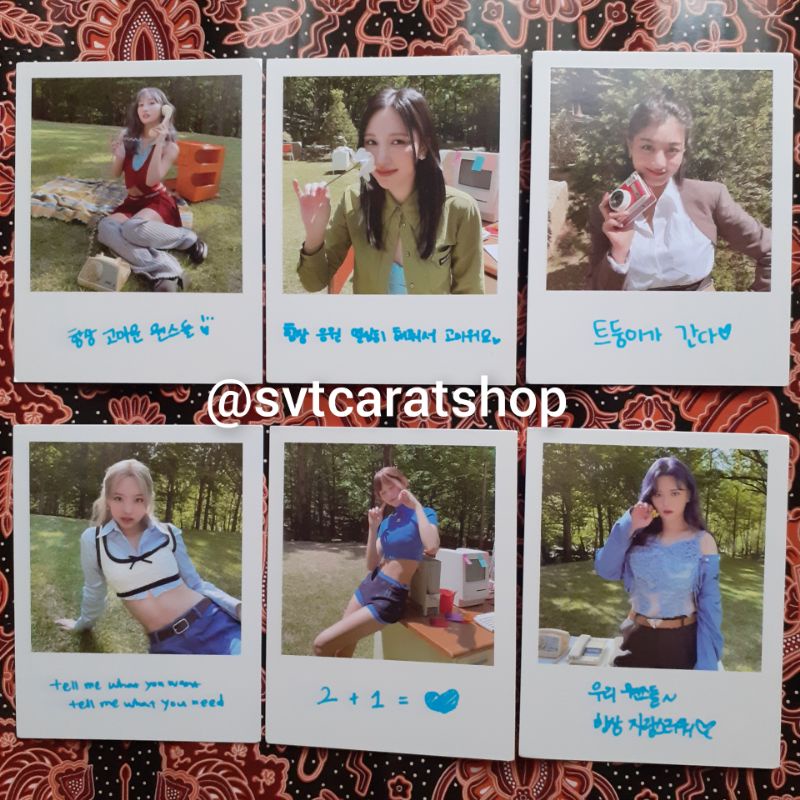 Jual TWICE BETWEEN 1&2 POLAROID PHOTOCARD OFFICIAL mina sana tzuyu jihyo dahyun nayeon momo ...