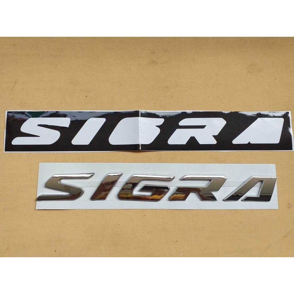 Jual EMBLEM LOGO KAP MESIN SIGRA CHROME | Shopee Indonesia