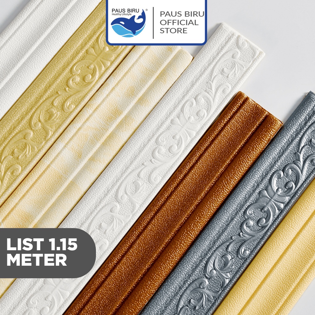 Jual Wall Border List 3D Foam /Wallpaper Dinding List Stiker1.15m-3m ...