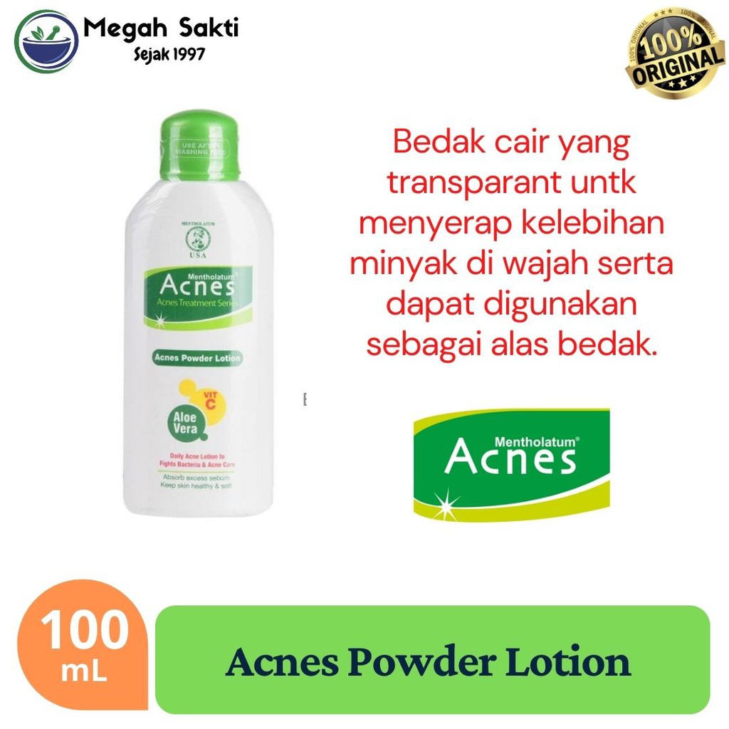 Jual MGS - Acnes Powder Lotion 100 mL / Bedak Cair Acnes | Shopee Indonesia