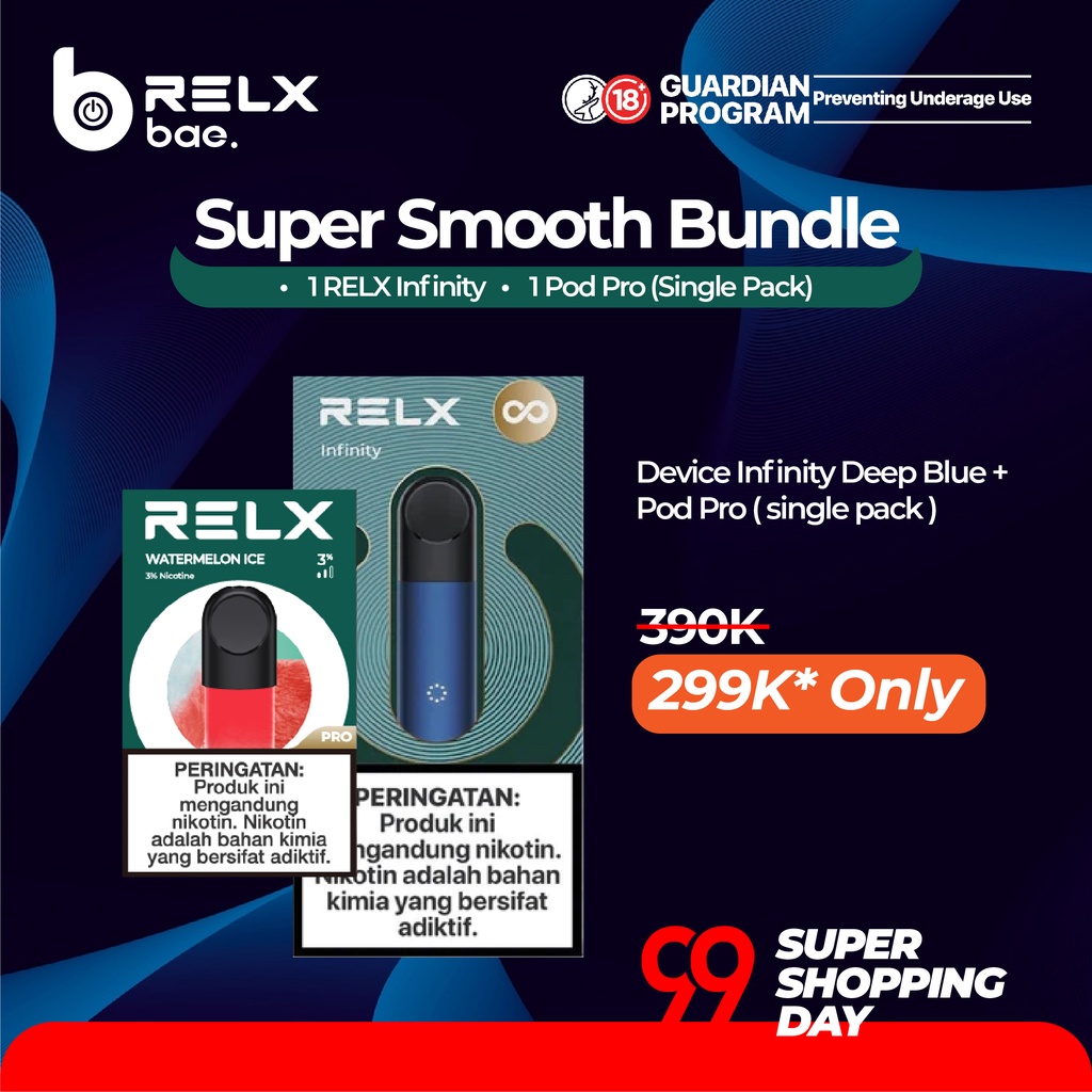 Jual RELX Bundle Infinity Deep Blue Device and Pod Pro ( Isi 1 Pod ...