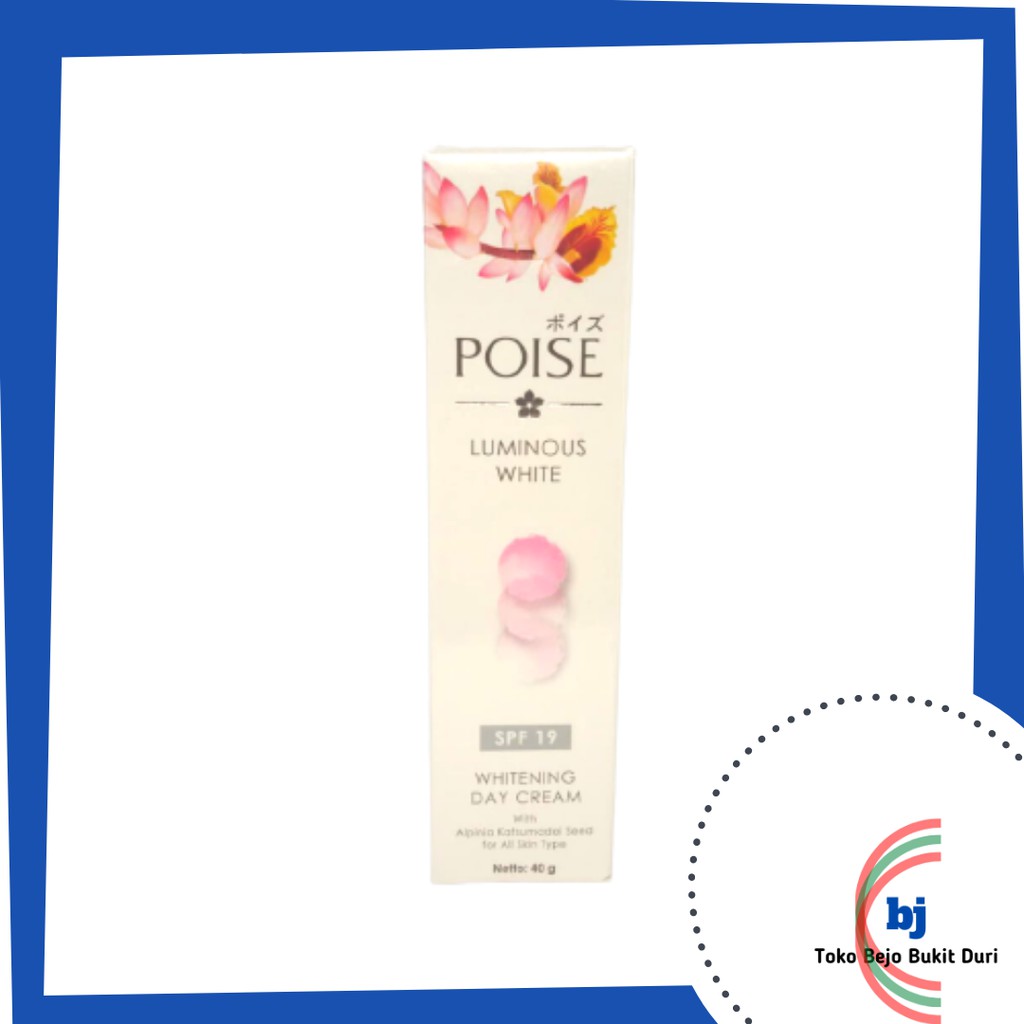 Jual Poise Luminous White Whitening Day Cream SPF 19 40 gr (Tube ...