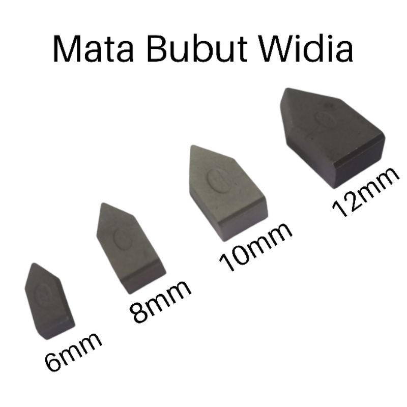 Jual Mata Widia | Mata Bubut 6mm 8mm 10mm 12mm | 6 8 10 12 mm | Shopee Indonesia