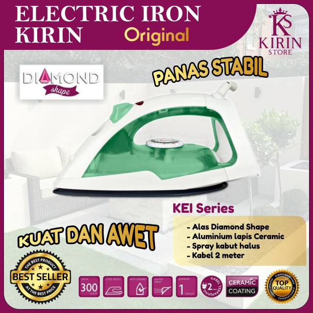Jual Setrika Strika Setrikaan Strikaan Listrik Electric Iron Kirin S079 ...